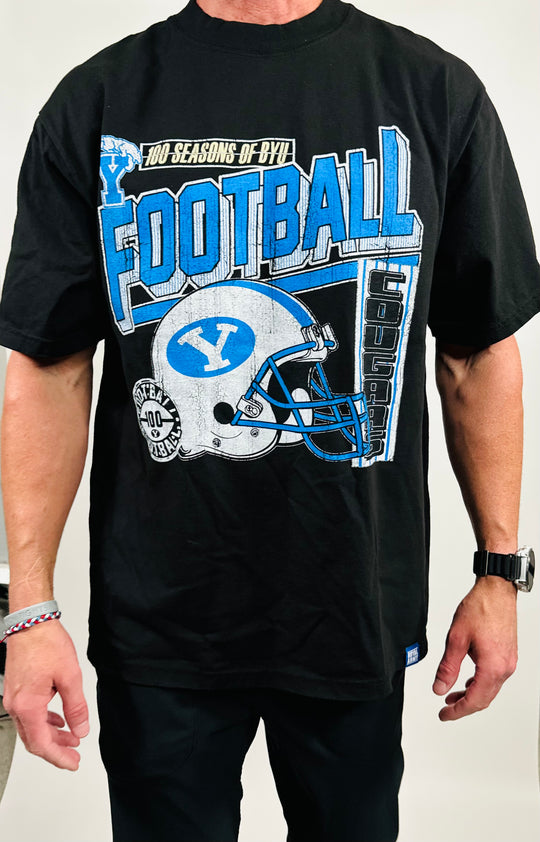 100 Seasons of BYU Football Heavyweight T-Shirt – Royal Army Brand