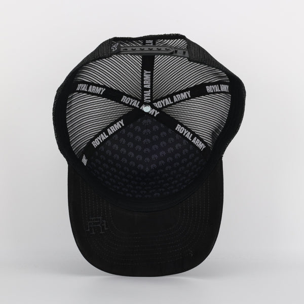 Black Suede Trucker Hat with BYU Beet Digger – Royal Army Brand
