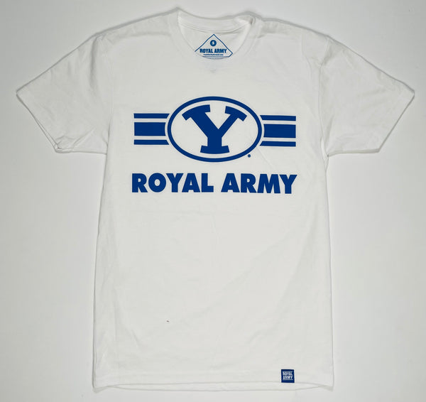 Royal Army Striped Y Logo T-Shirt – Royal Army Brand