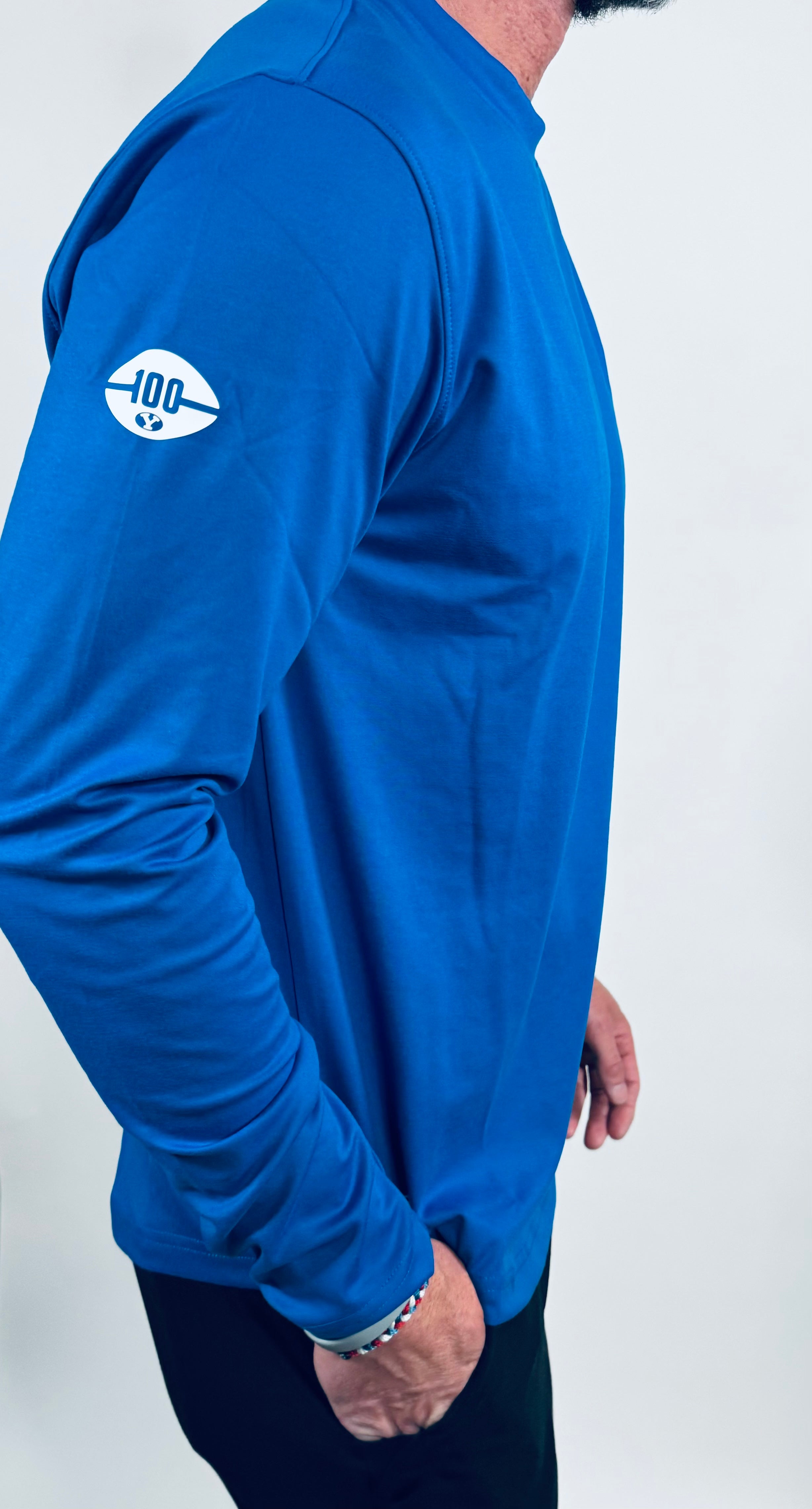 100 Seasons of BYU Football Royal Blue Performance Top – Royal Army Brand