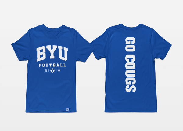 BYU Football Go Cougs Royal T-shirt – Royal Army Brand